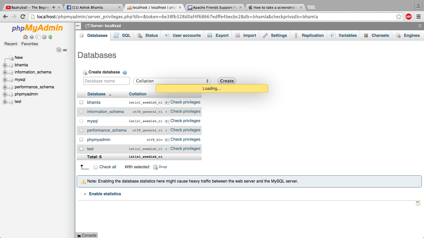 I have Install xampp server on mac- phpMyadmin not working