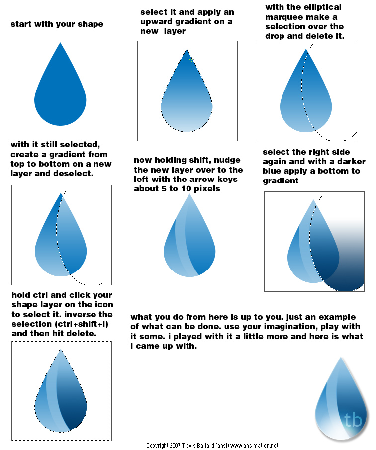 Rain Drop Web 2.0 Style Tutorial